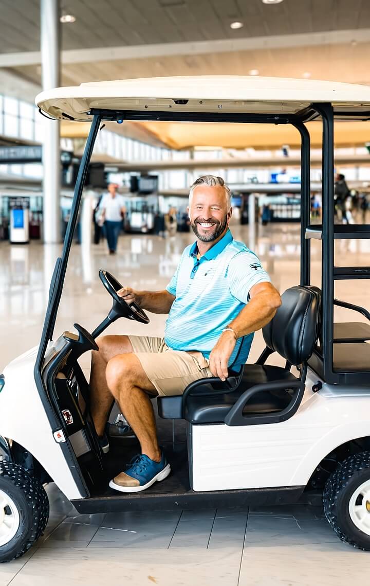 Order Airporteo's Trusted Golf Cart Airport Service For Quick And ...